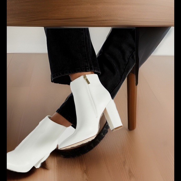 JF-Just Fab | Shoes | Jfjustfab Simple Classic White Rosamund Block ...